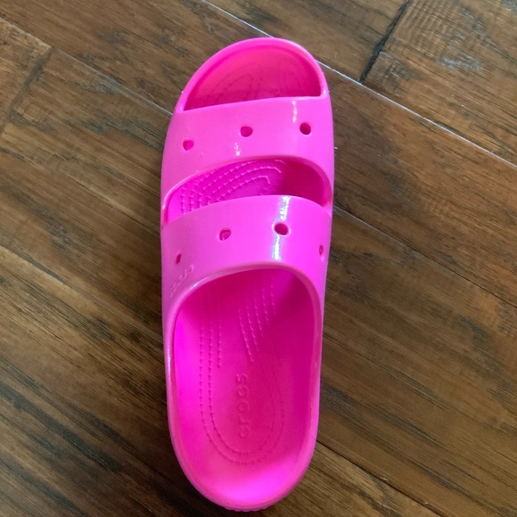 CROCS | Shoes | Crocs Classic Neon Pink Highlighter Sandal | Poshmark